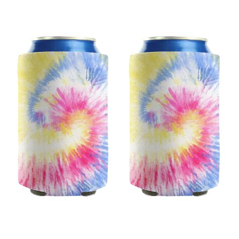 2 Pcak Neoprene Beer Can Cooler Insulated Collapsible Beer Can Sleeve