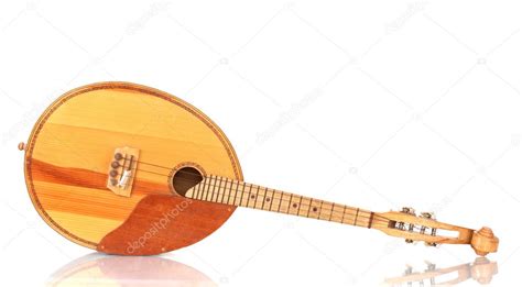 Retro kobza-ukrainska musikinstrument isolerad på vit — Stockfotografi ...