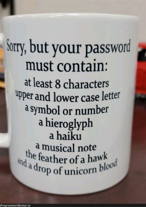Password ProgrammerHumor Io