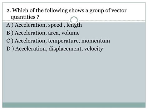 Scalar And Vector Quantities PPTX Physics Science