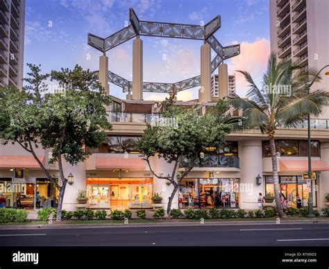 Retail Outlets On Kalakaua Avenue On April 27 2014 In Waikiki Hawaii