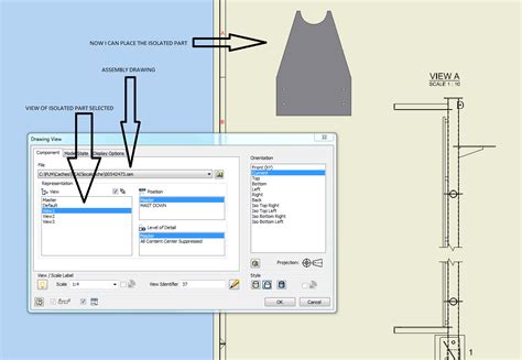 single parts of assembly on assembly drawing autodesk community
