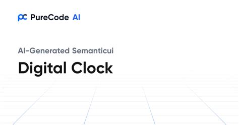 implement semanticui digital clock fast using ai