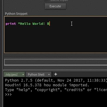 Create A Python Snippet Container On Null Or Any Node Project Julien