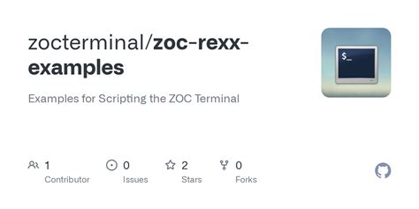 Github Zocterminalzoc Rexx Examples Examples For Scripting The Zoc