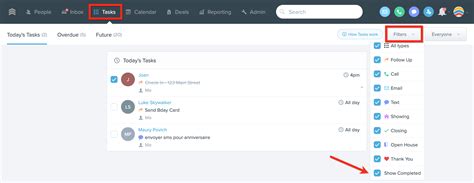 View Completed Tasks Follow Up Boss Help Center