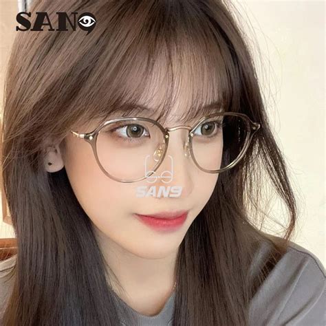 【replaceable Lenses】cod San9womens Anti Blue Light Glasses Fashion Simple Light Tr90 Eyeglass