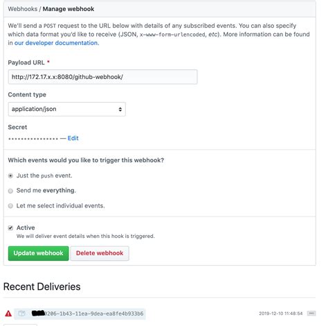 docker is it possible to use jenkins webhooks with github when the