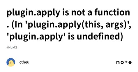 plugin apply is not a function in plugin apply this args plugin