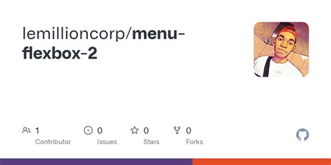 GitHub Lemillioncorp Menu Flexbox 2