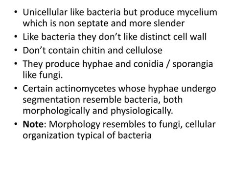 Actinomycetes Bacteria Lecture Teaching Notes Ppt