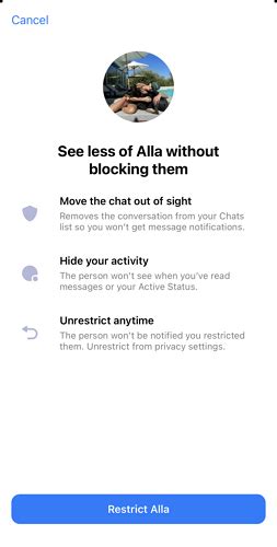 What Does Restrict Mean On Messenger And How To Use It 2025