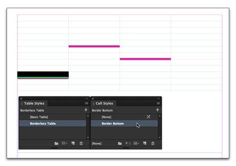 Solved Indesign Cell Styles Don T Show Border Settings Adobe Product Community
