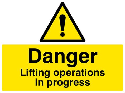 Slater Safety Danger Lifting Operations In Progress