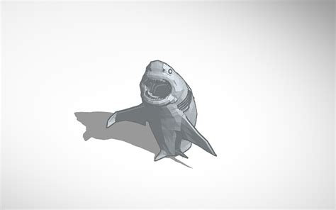 3d Design Great White Shark Tinkercad