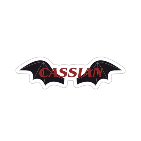 Cassian Bat Wing Acotar Acomaf Sticker Etsy