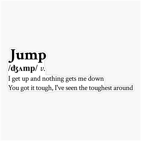 Maneki Van Halen Aesthetic Quote Lyrics Motivational Jump Black Er