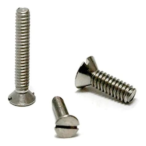 Tornillo Cabeza Plana Ranurado Inox 316 X 34 50 Piezas Meses Sin