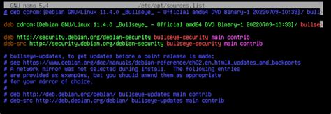Install Repository Debian 11 Bullseye Vmware