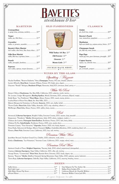 Food And Drink — Las Vegas Bavettes Steakhouse And Bar