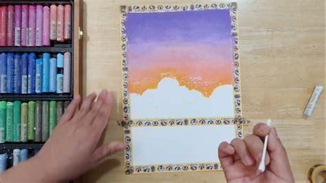 오일파스텔 기초 하늘과바다 Youtube