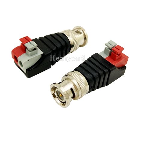 5PCS Coaxial Coax BNC Connector Coax BNC Twist With Push Fastening Type For CCTV Camera Free