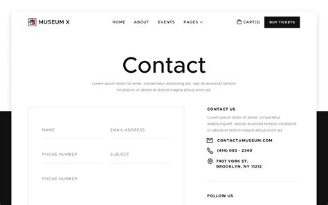 Museum Gallery Art Webflow Template Museum X BRIX Templates