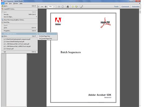 custom made scripts for adobe® products acrobat reader print pdf