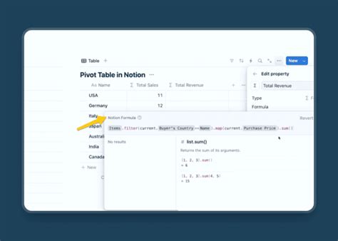 how to create a pivot table in notion 3 ways