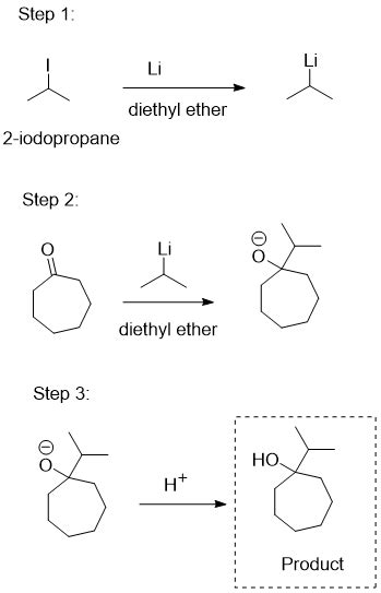 Draw The Structures Of The Organic Products In Each Reaction Of The Following Two Step Synthesis