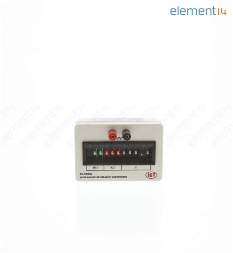 Rs 200w Iet Labs Resistance Decade Box 0 99999999 9 Ohm Farnell Uk