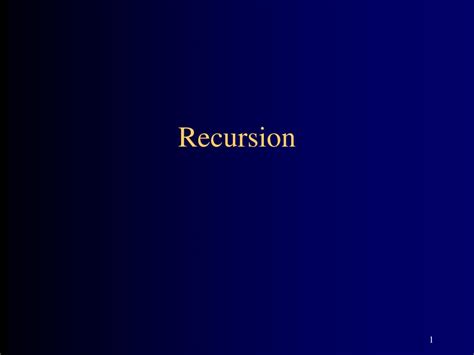 Ppt Recursion Powerpoint Presentation Free Download Id473649