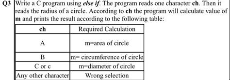 Solved 6 Q1 Draw The Flowchart Then Write The C Program