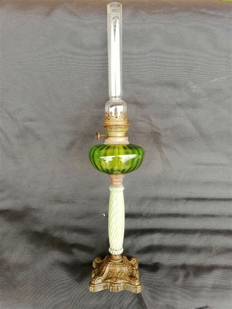 Lampe A Pétrole Anciennepied Céramiqueold Oil Lampecéramique Base