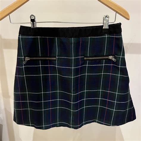 Cute Plaid Check Mini Skirt A Line Skirt Depop
