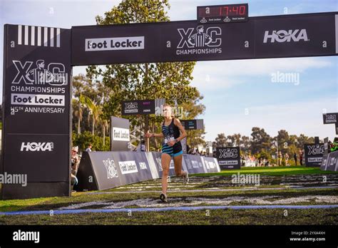 Elizabeth Leachman Celebrates After Placing 2nd In The Girls Race In 17 39 9 During The Foot