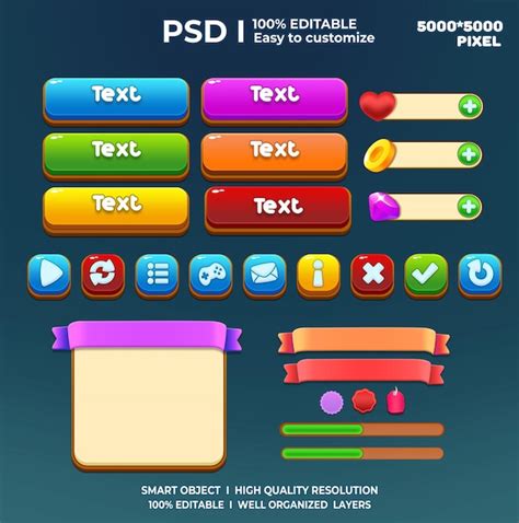 Cool Game Ui Psd High Quality Free Psd Templates For Download Freepik