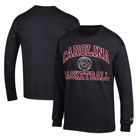 Mens Champion Black South Carolina Gamecocks Basketball Icon Long Sleeve T Shirt