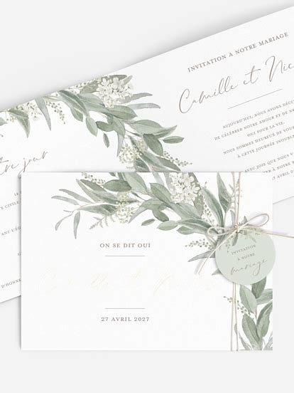Faire Part Mariage à Personnaliser Faireparterie