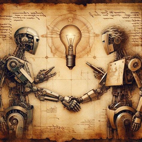 Leonardos Robots Premium Ai Generated Image