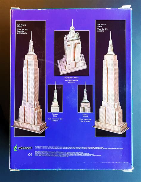 Wrebbit 3dimensional Puzzle Puzz 3d Empire State Building 902 Pieces Ebay