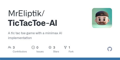 GitHub MrEliptik TicTacToe AI A Tic Tac Toe Game With A Minimax AI Implementation