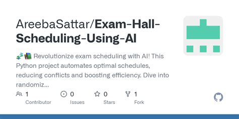 GitHub AreebaSattar Exam Hall Scheduling Using AI Revolutionize Exam Scheduling With AI