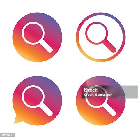 돋보기 유리 기호 아이콘 확대축소 도구입니다 항행 0명에 대한 스톡 벡터 아트 및 기타 이미지 0명 기하 도형 대화 풍선