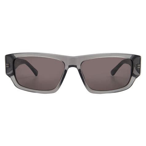 Balenciaga Grey Rectangular Mens Sunglasses Bb0261sa 001 57