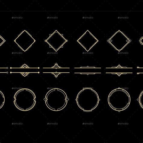 Art Deco Fantasy Ui Set Game Icon Design Art Deco Gui Design