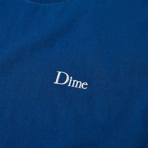 Dime Classic Small Logo Tee Navy End