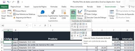 planilha filtro automático excel ao digitar filtrar dados automaticamente