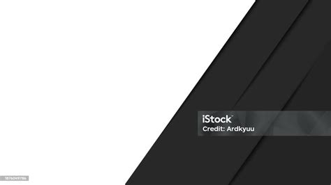 현대 추상 흰색과 검은 색 배경 디자인입니다 그림자 선이 있는 어둡고 흰색 기하학적 배너입니다 벡터 개념에 대한 스톡 벡터 아트 및 기타 이미지 Istock