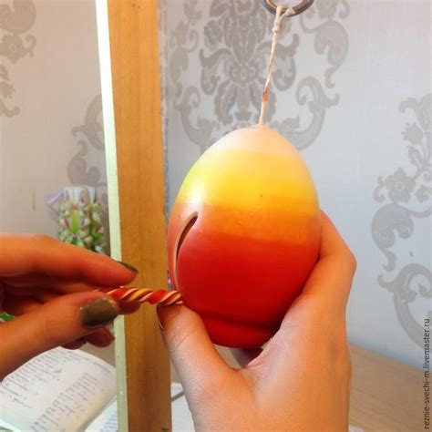 Яркая пасхальная резная свеча своими руками Мастер Классы в журнале Ярмарки Мастеров Свеча